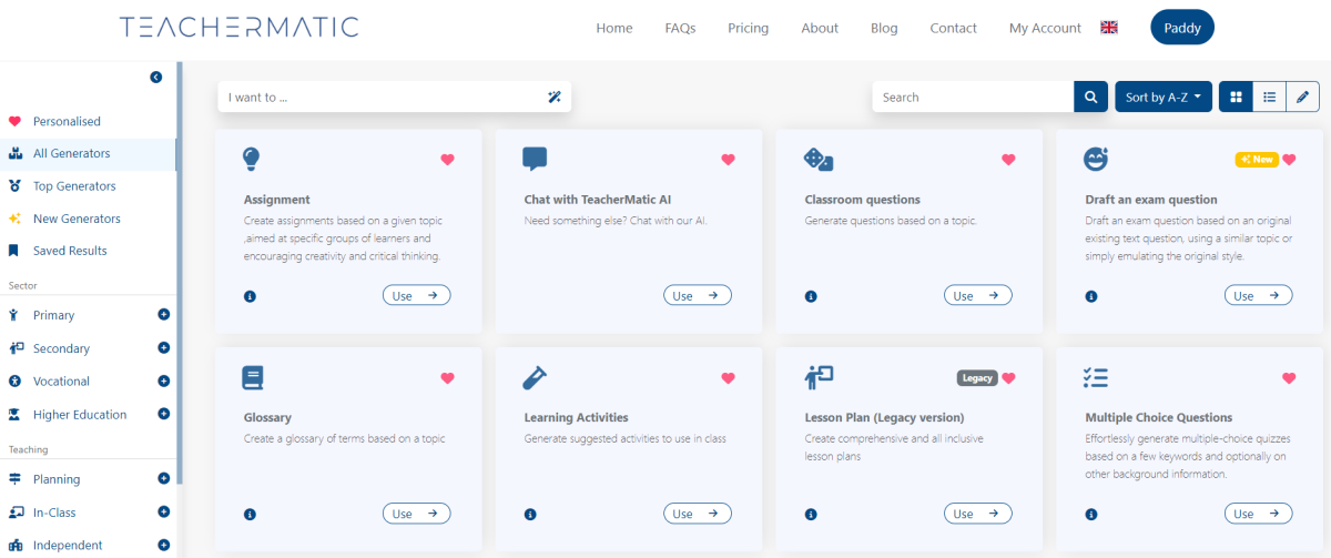 TeacherMatic HE Pilot Report - Artificial intelligence