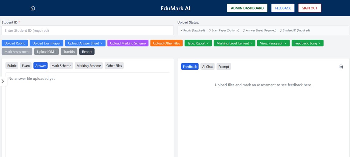 EduMark AI: A generative AI marking and feedback solution from Queen ...